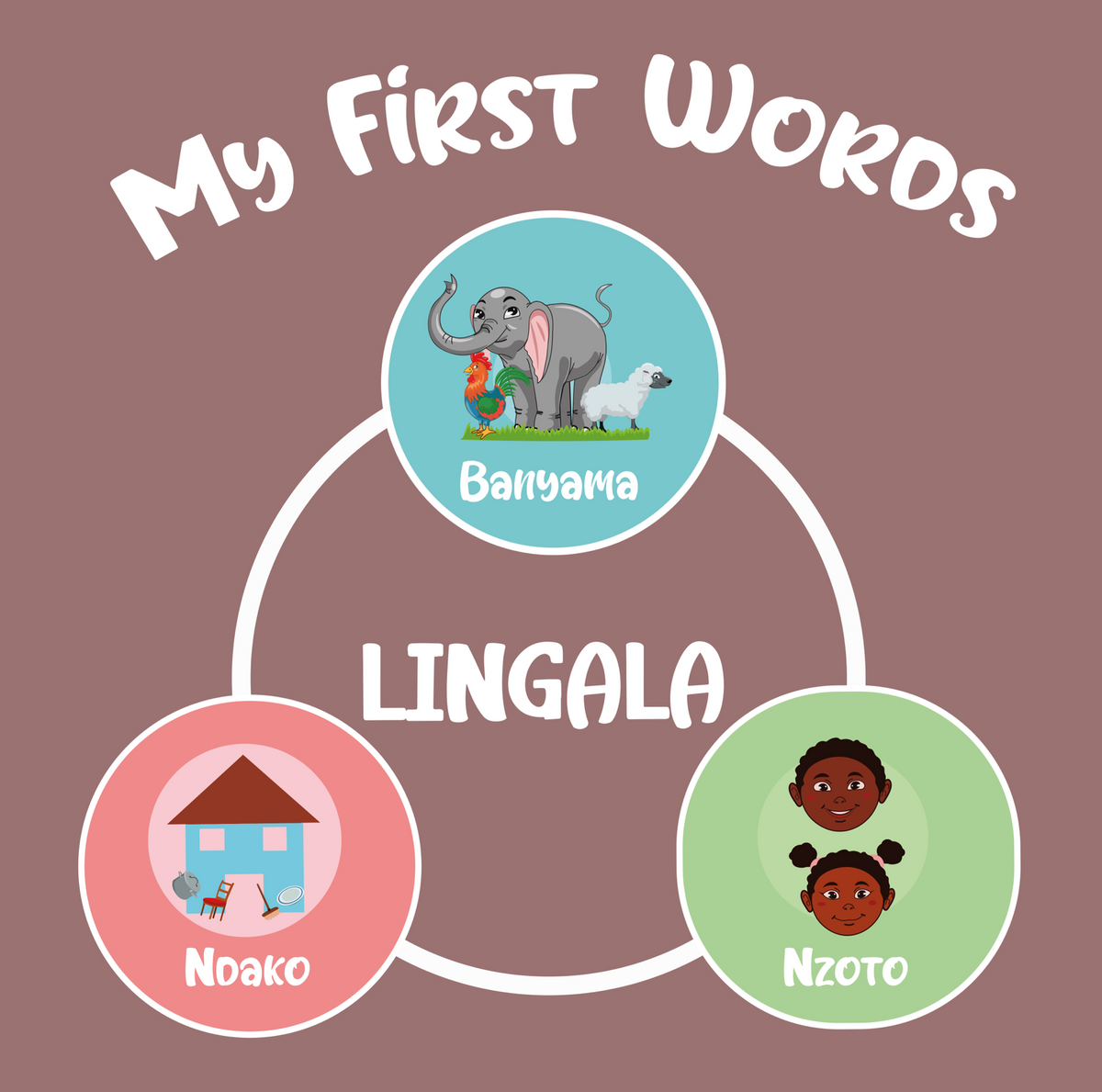 Lingala "My First Words" Book Set – Ade + Ayo
